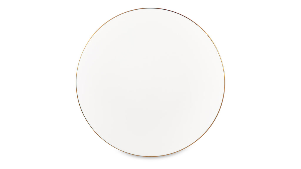 NARUMI Plate 28 cm Gold Line, Porcelain, White – DM International Trade ...