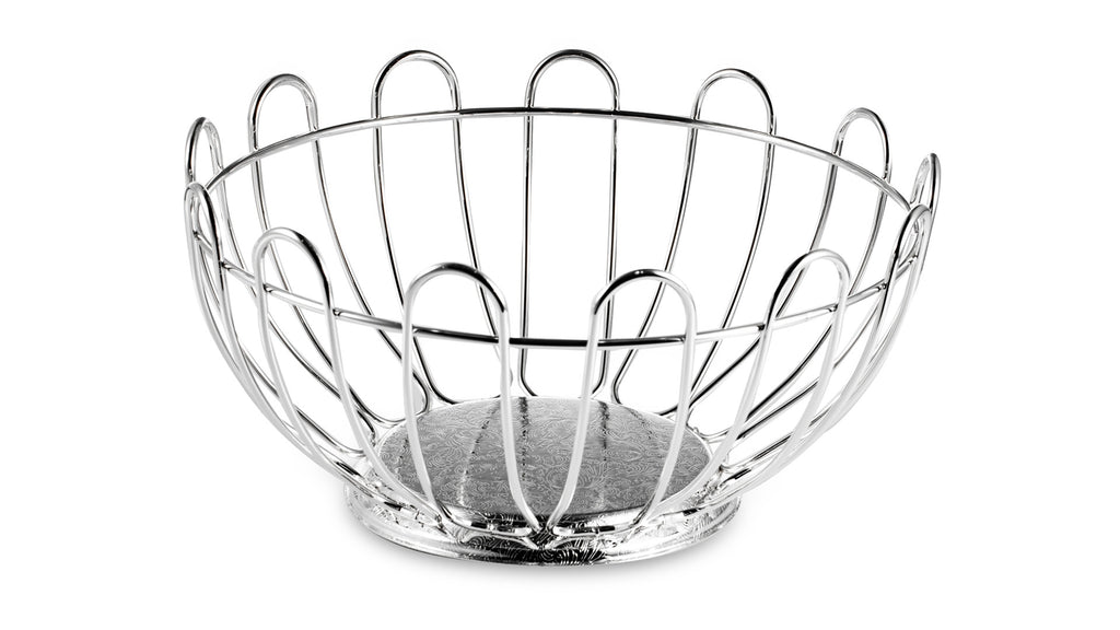 QUEEN ANNE Stainless Silver Plated Bread Basket- Tableware Setting ...